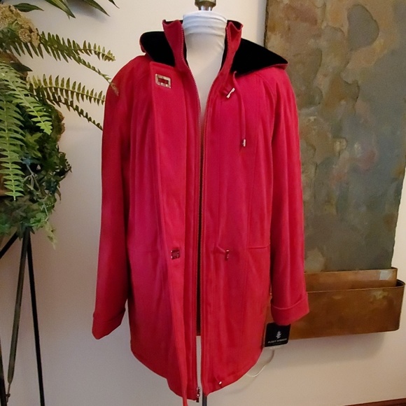 fleet street | Jackets & Coats | New Red Hooded Coat By Fleet Street ...